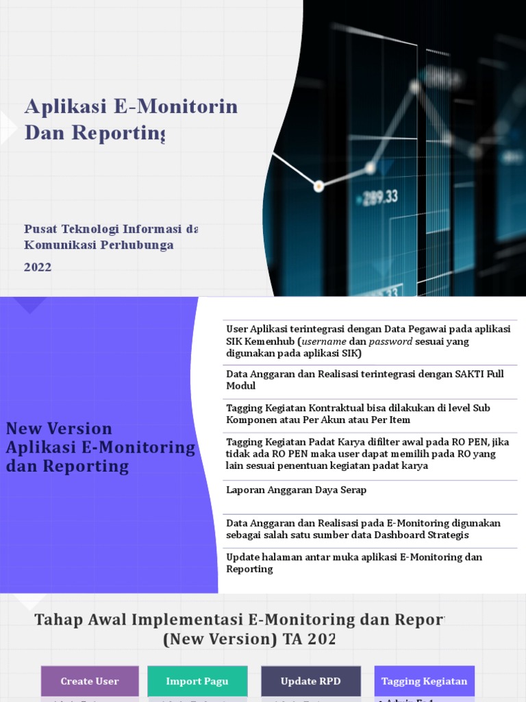 Presentation E-Monitoring NG 2022 - SOSIALISASI ES I | PDF