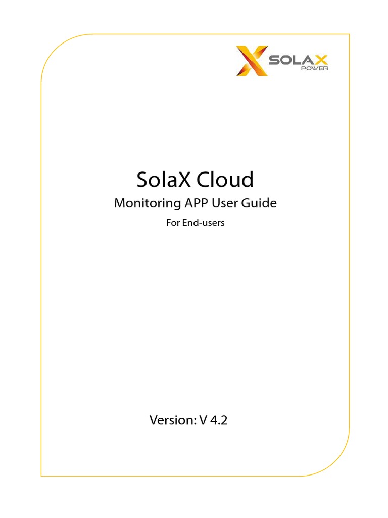 Solax Cloud: Monitoring App User Guide | PDF | Cloud Computing | Qr Code