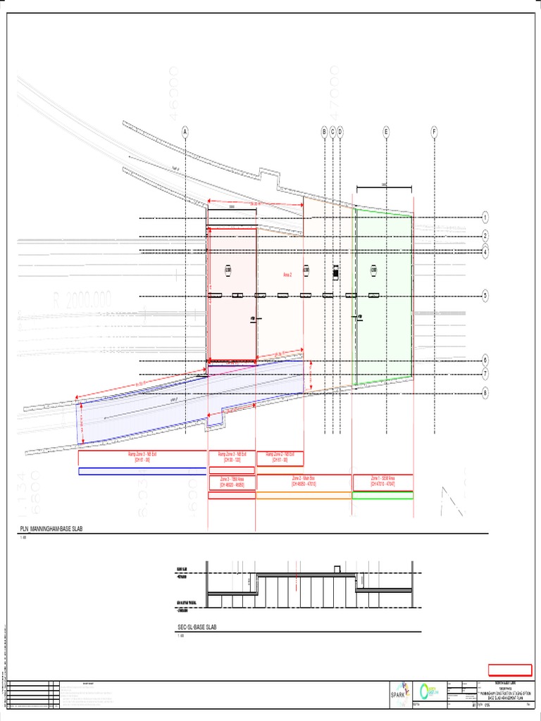 Excavation Sequence Layout Drawing R1 | PDF