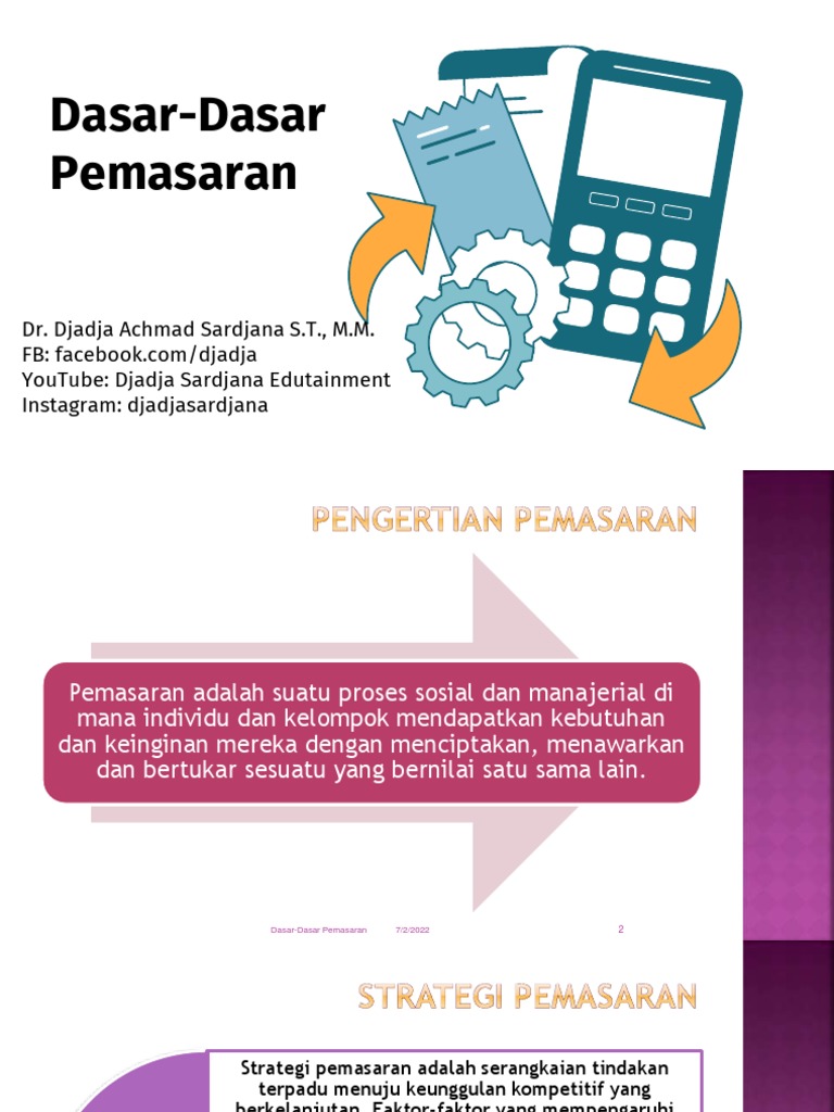 Dasar-Dasar Pemasaran | PDF