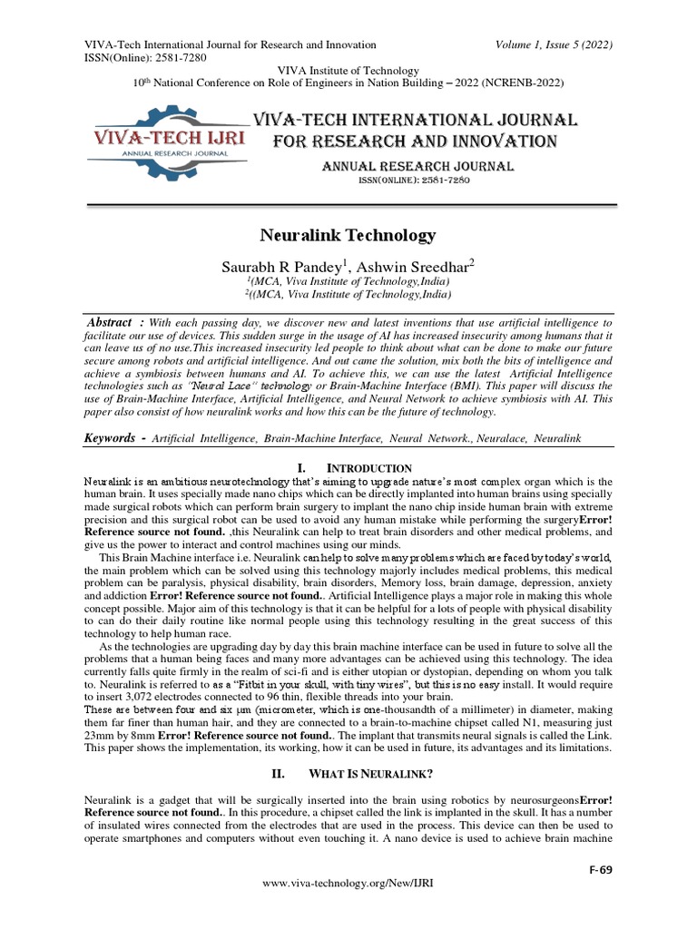 Neuralink Technology | PDF | Neuron | Brain