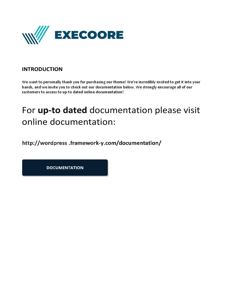 For Up-To Dated Documentation Please Visit Online Documentation | PDF ...