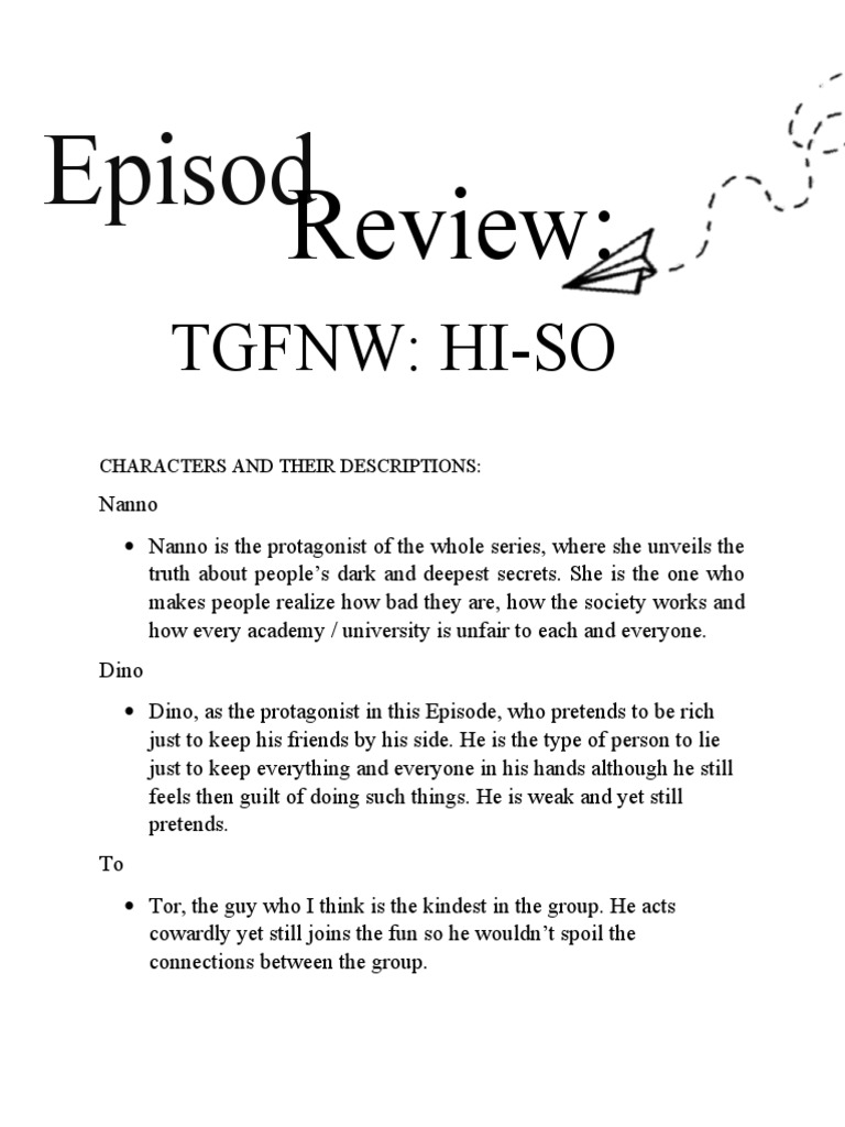 Episode Review | PDF