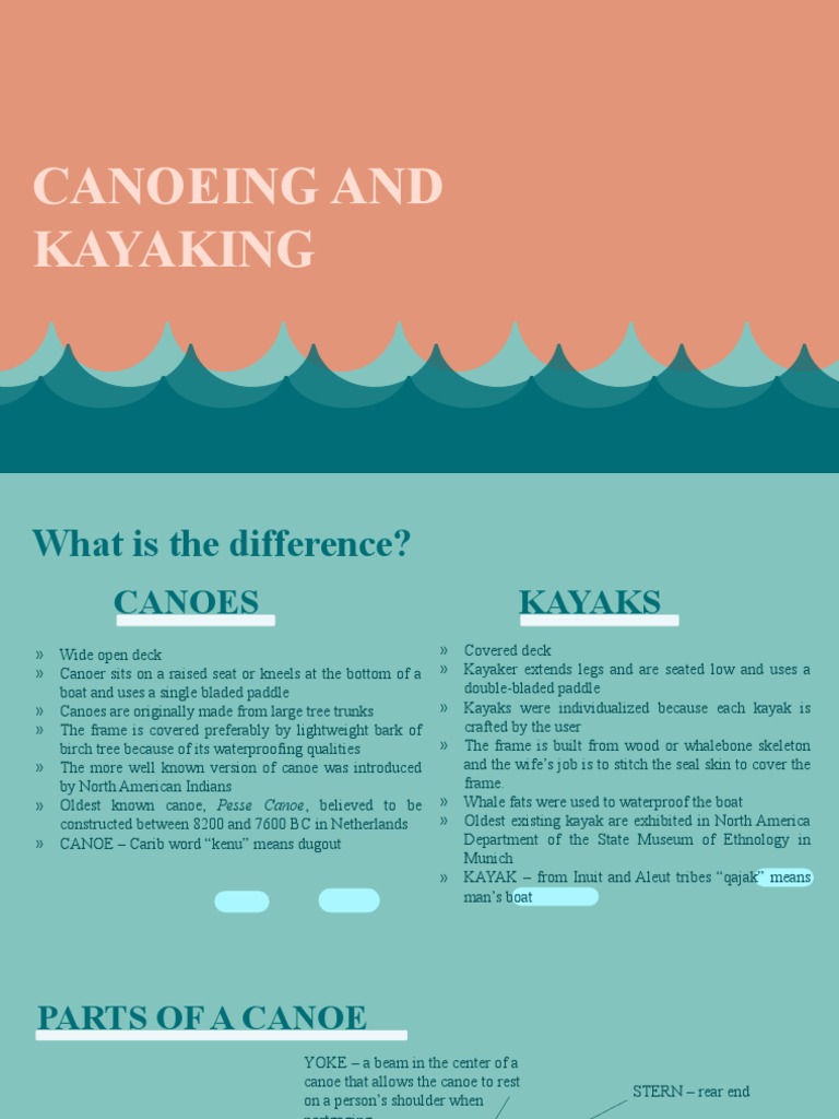 Canoeing and Kayaking Presentation | PDF | Kayak | Canoe