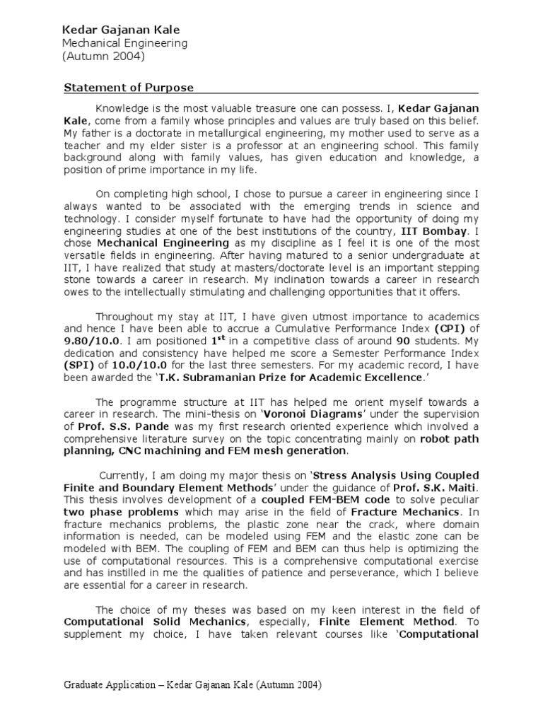 Mechanical Engineering (Autumn 2004) : Kedar Gajanan Kale | PDF ...