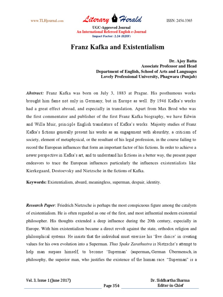 Kafka 1 | PDF | Existentialism | Franz Kafka