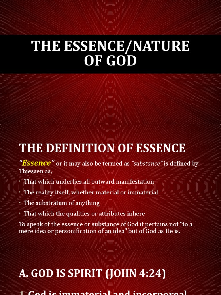 The Essence of God | PDF