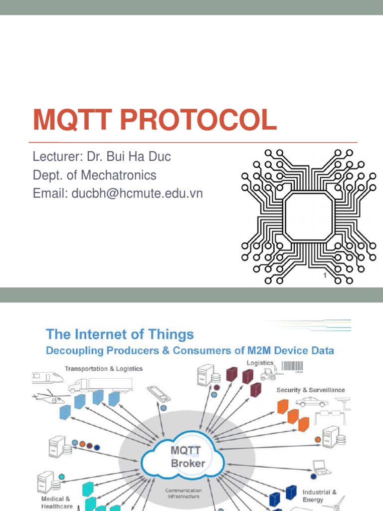 MQTT Protocol: Lecturer: Dr. Bui Ha Duc Dept. of Mechatronics Email: Ducbh@hcmute - Edu.vn | PDF ...