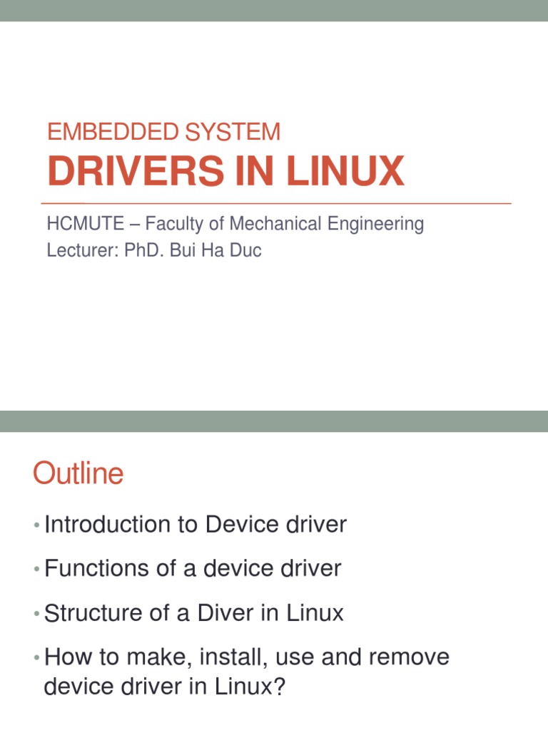 Linux Driver | PDF | Device Driver | Software