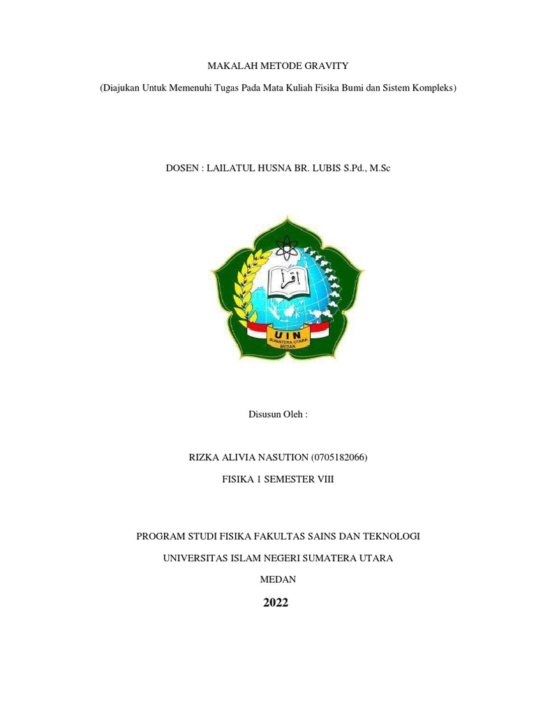 Metode Gravity | PDF