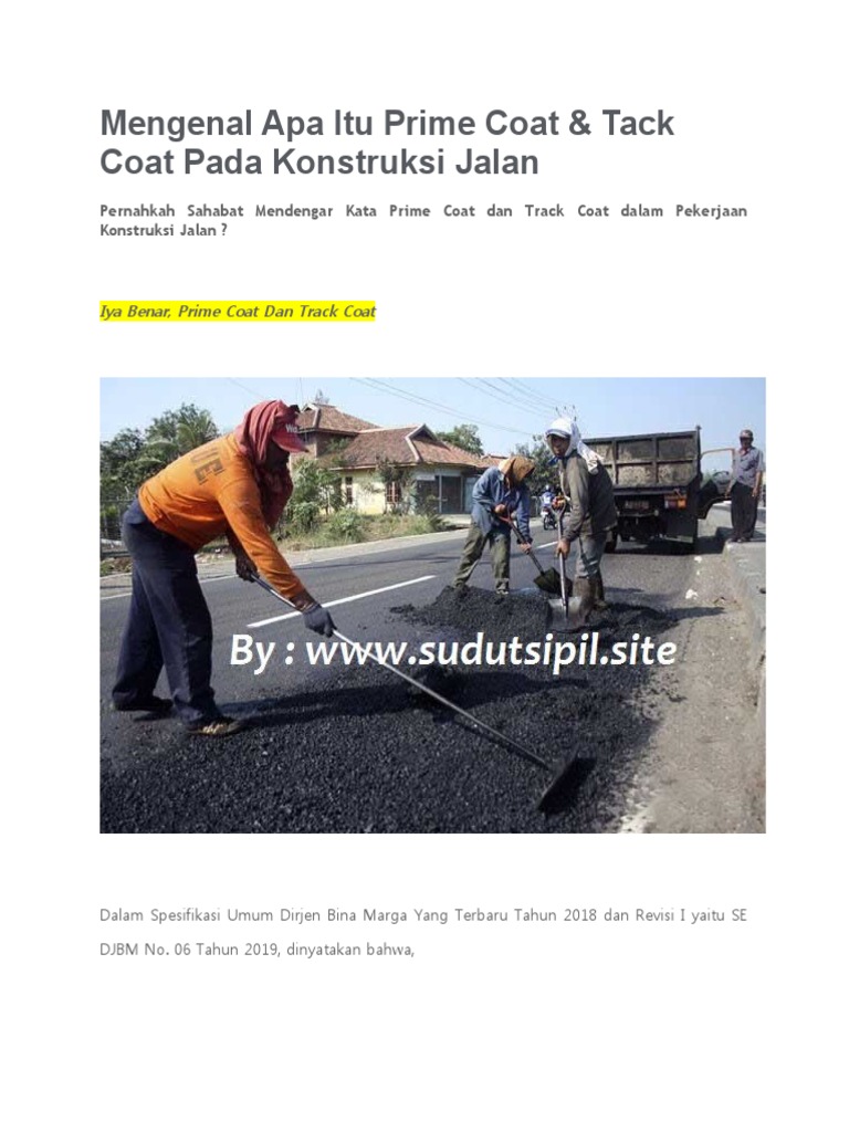Mengenal Apa Itu Prime Coat | PDF