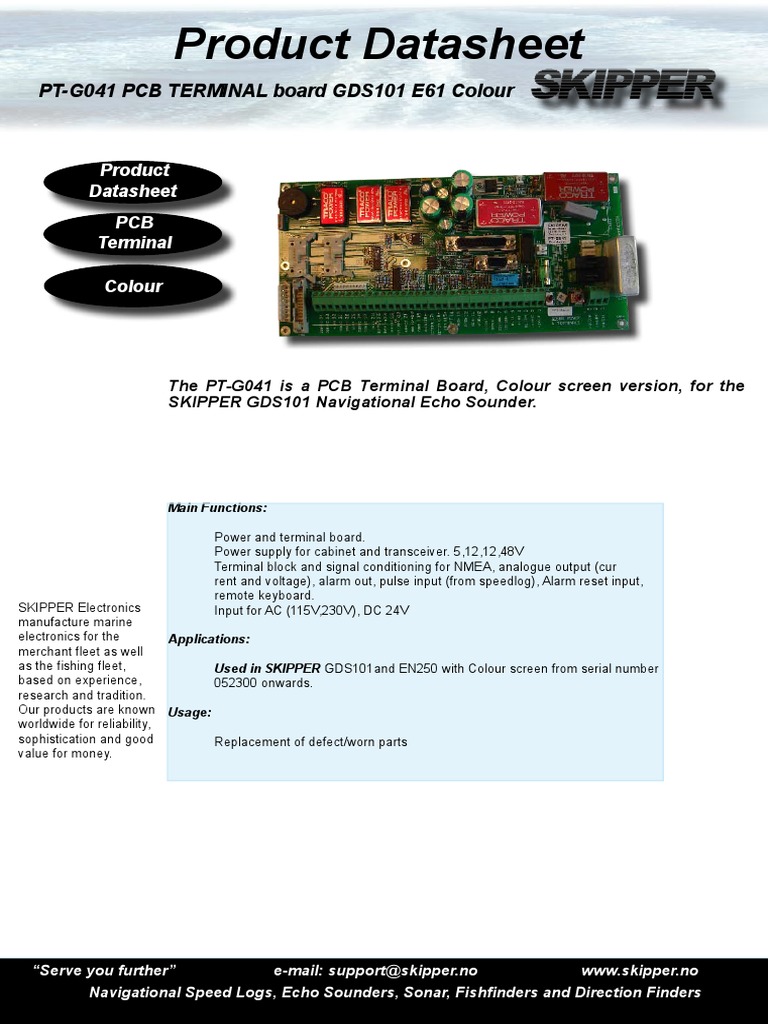 PT-G041 PCB Terminal Board GDS101 - 02062010 | PDF | Power Supply ...