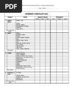 Modified Interest Checklist PDF | PDF