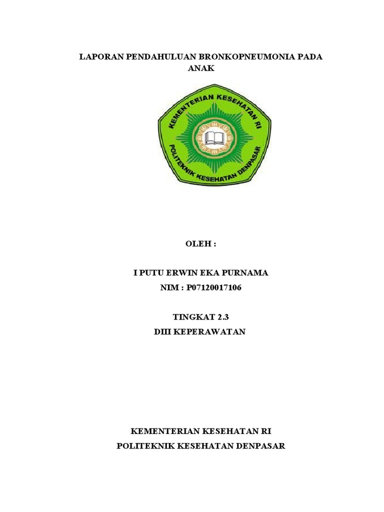 Pendahuluan Bronkopneumonia Anak | PDF