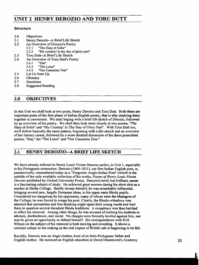 Henry Derozio and Toru Dutt: Exploring the Lives and Works of India's ...