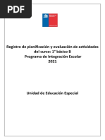 PACI 2° Básico Antonella | PDF | Salón de clases | Maestros