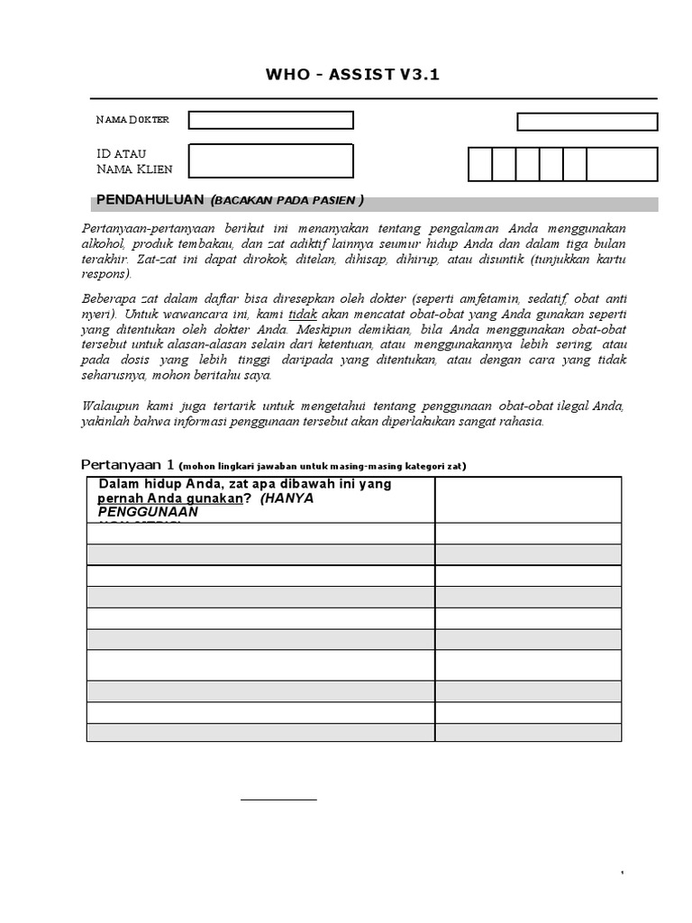 Form ASSIST v3.1 | PDF