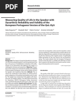 The Communicative Effectiveness Index Ceti | PDF | Aphasia | Cognition