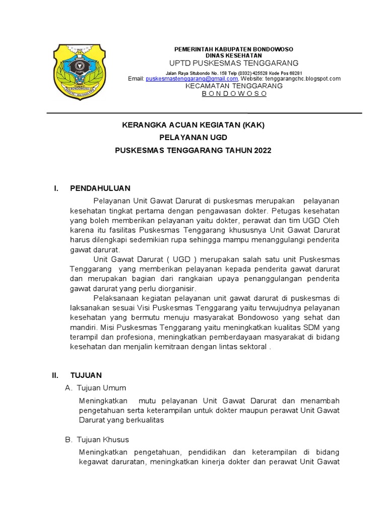 Kak Pelayanan Ugd | PDF