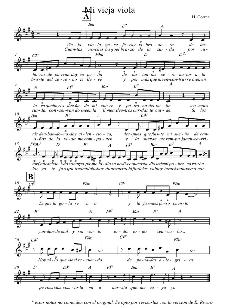 Mi Vieja Viola A - P | PDF