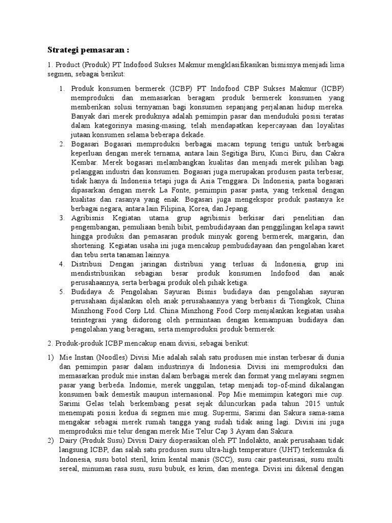 Strategi Pemasaran Dan Program TIndakan | PDF | Kesehatan Holistik