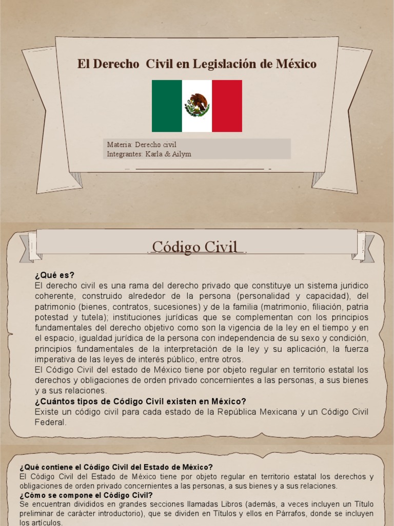 La estructura y evolución del Código Civil en México | PDF