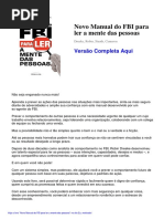Manual de Persuasão do FBI: Estratégias de Influência | PDF | Autoajuda