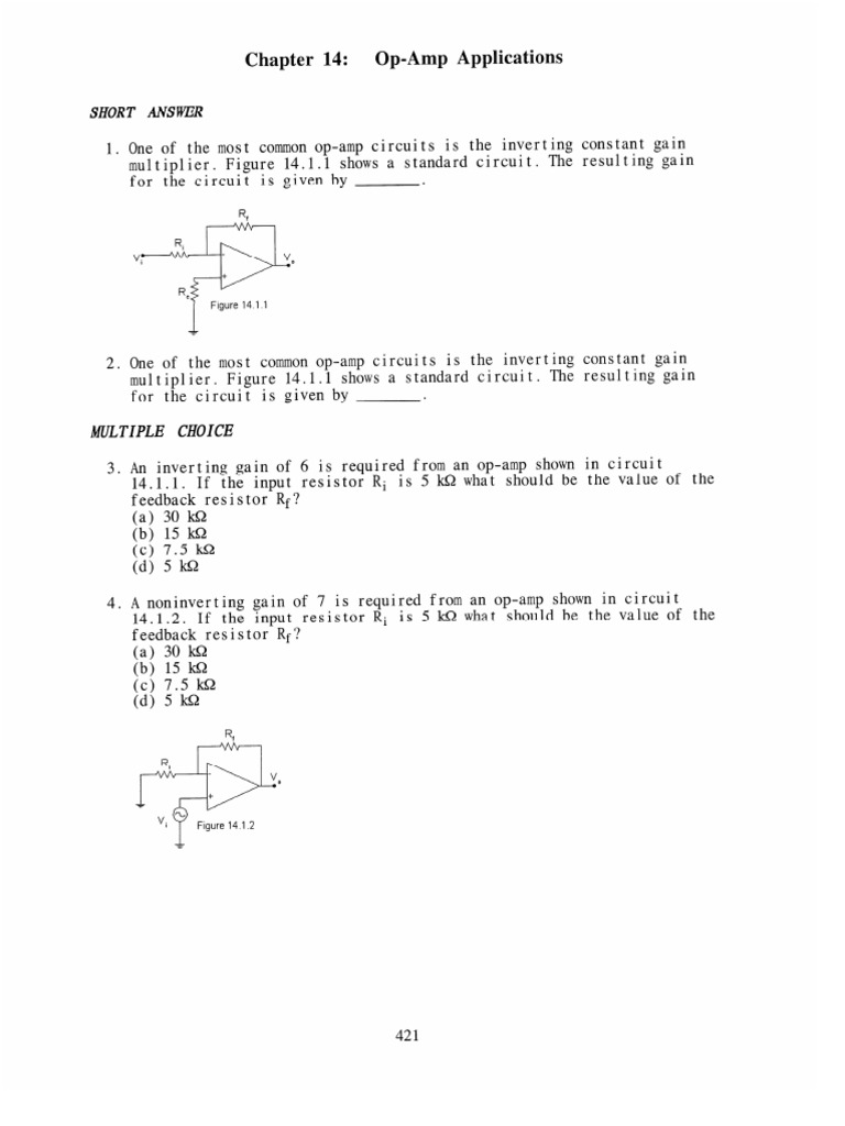 Assignment 1 OPAMP | PDF