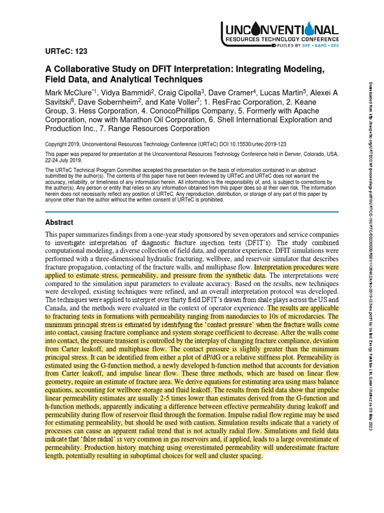 A Collaborative Study On DFIT Interpretation | Download Free PDF ...