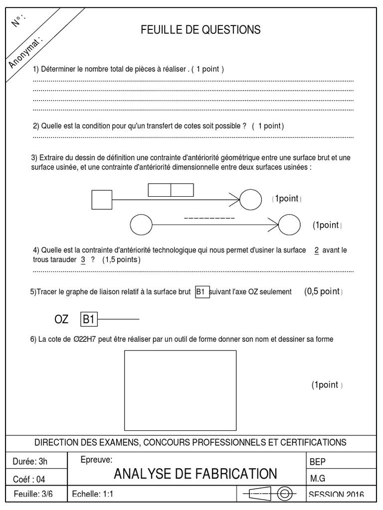 Sujet BEP 2016 Model2 | PDF