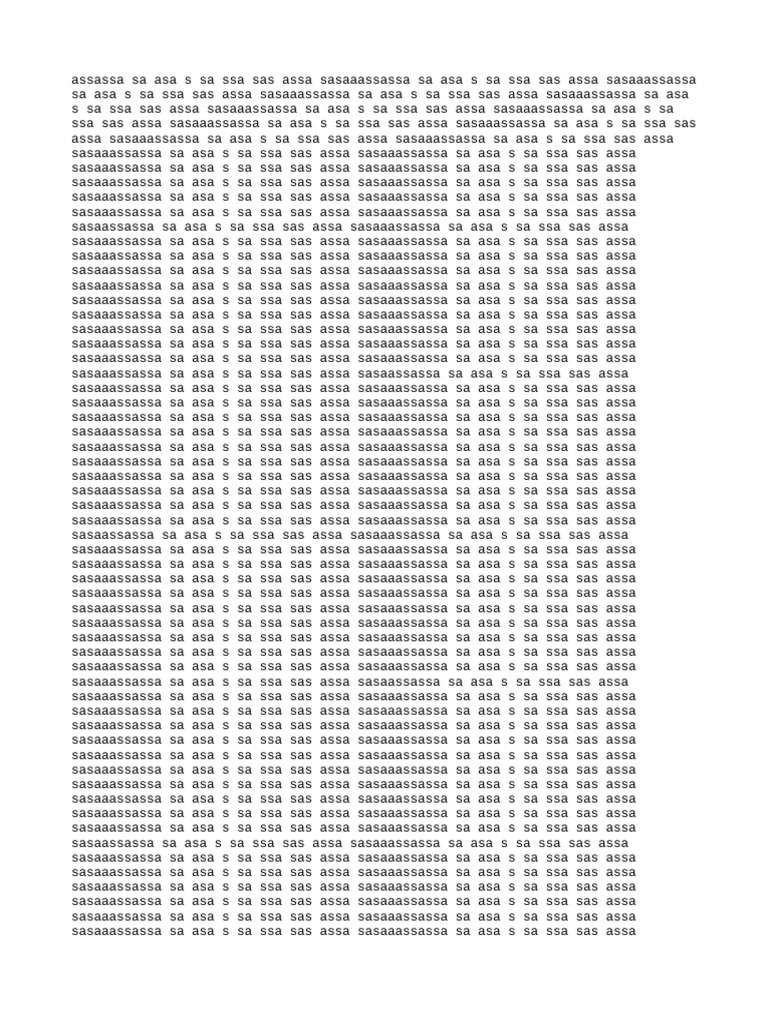 Assassa Sa Asa S Sa Ssa Sas Assa Sasaa | PDF