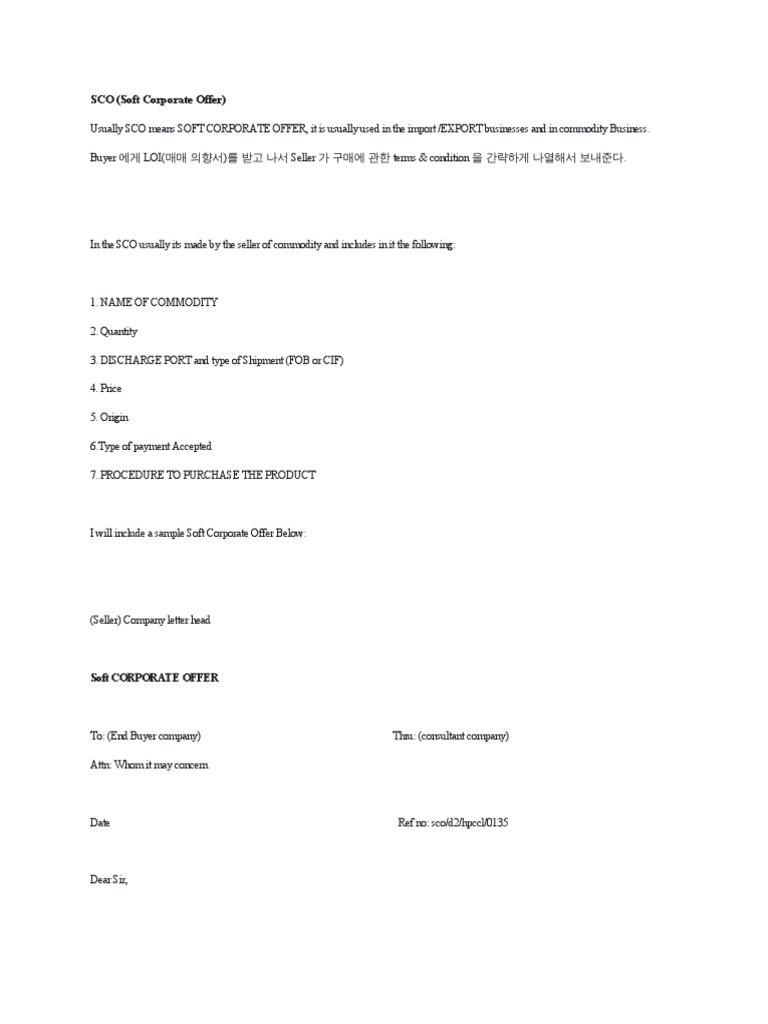 SCO (Soft Corporate Offer) | PDF | Economies | Trade