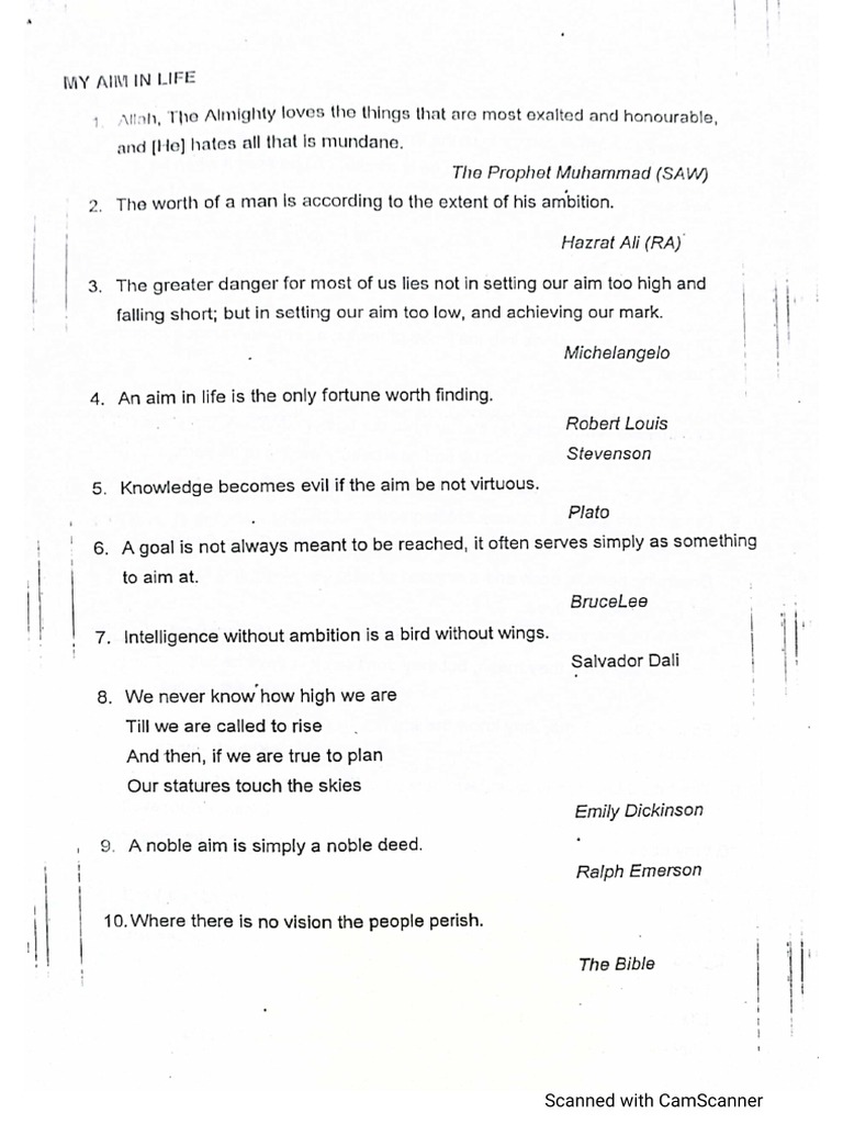 Imp Essay Quotes | PDF