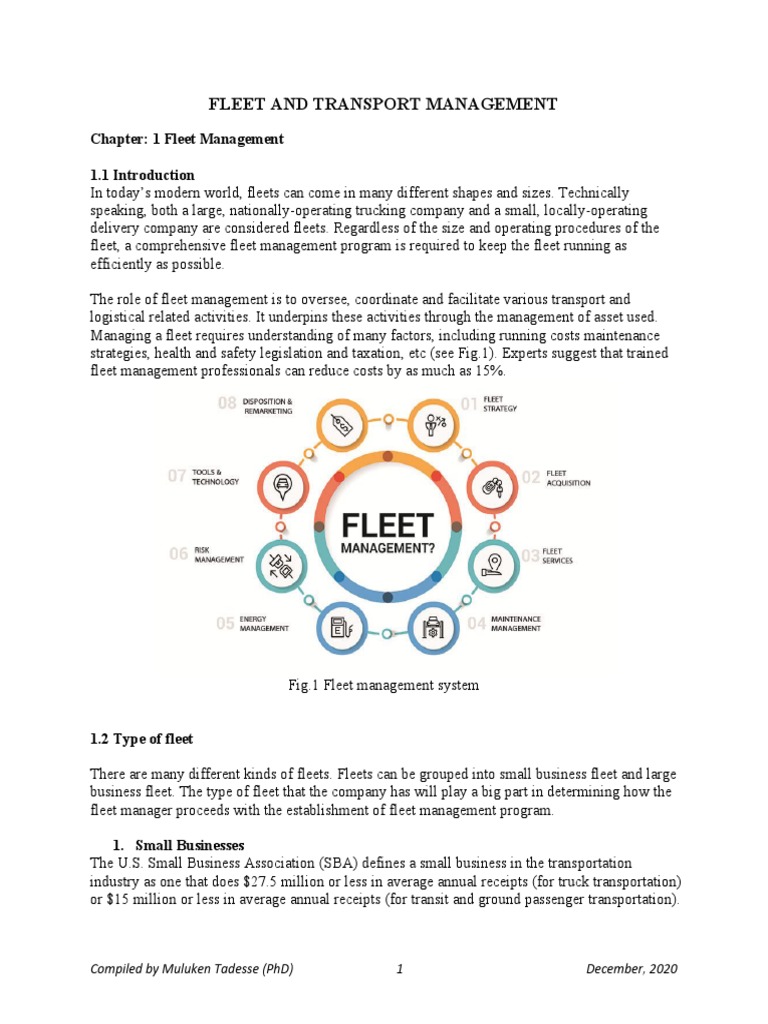 Fleet and Transport Management - Ch1 | PDF | Lease | Insurance