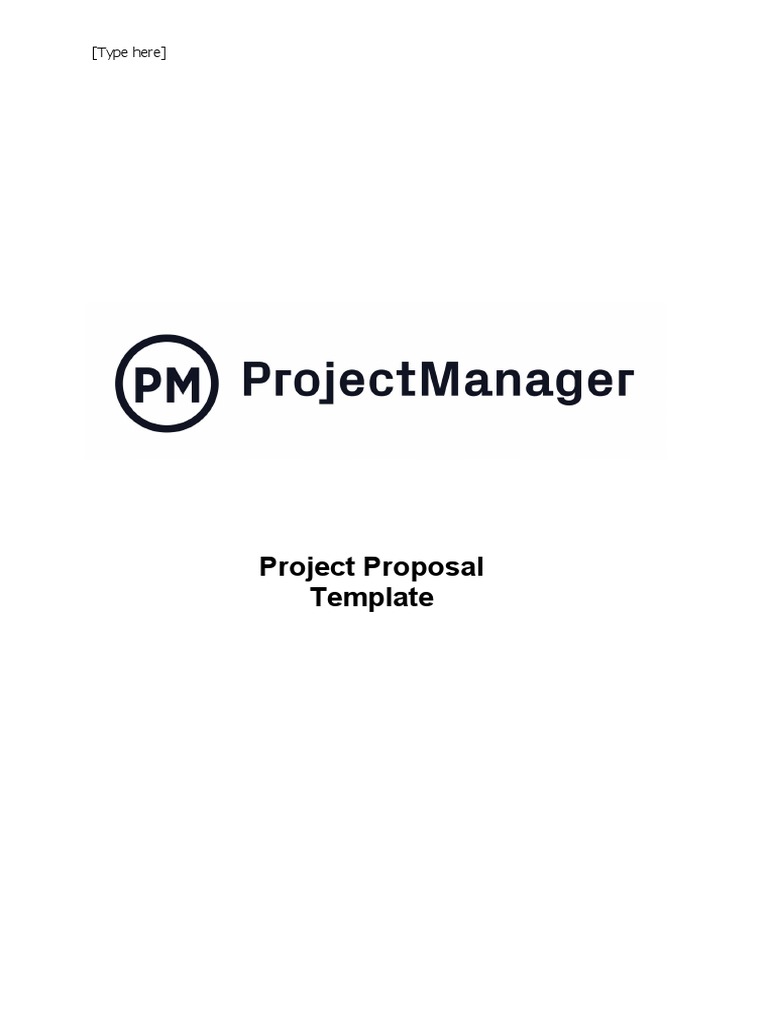 ProjectManager Project Proposal Template ND | PDF | Risk | Return On ...