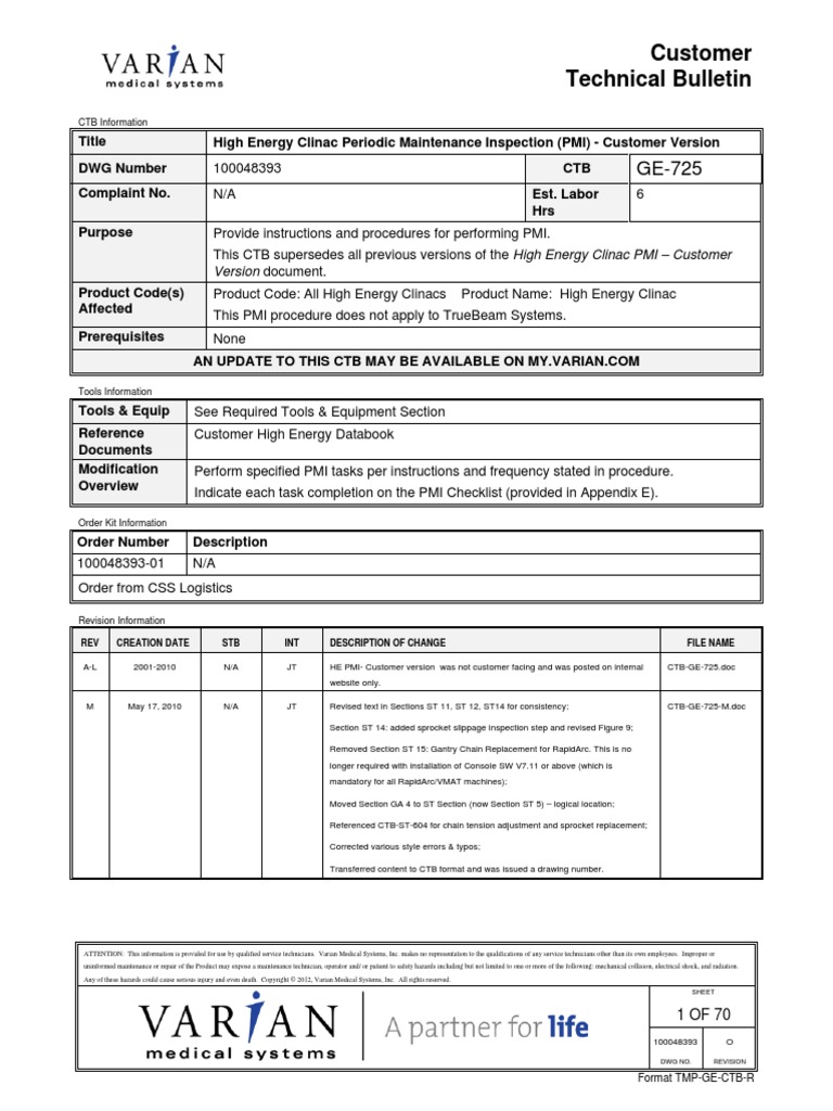 CTB GE-725-O HE PMI Procedure | PDF | Trademark | Switch