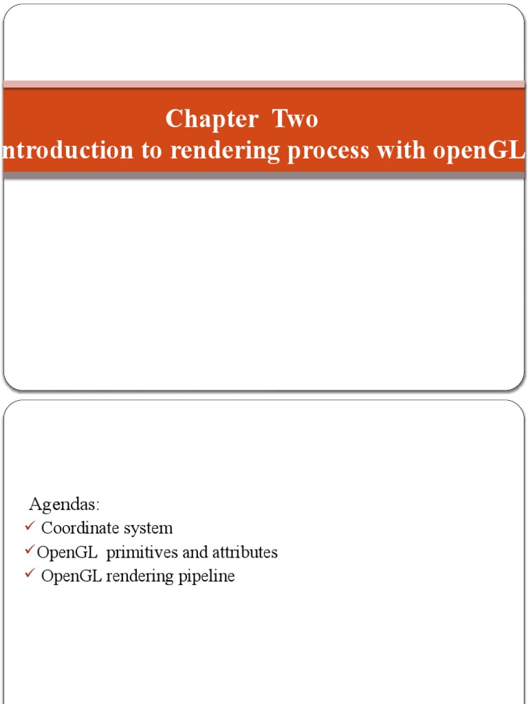 Chapter Two Introduction To Rendering Process With Opengl | PDF ...