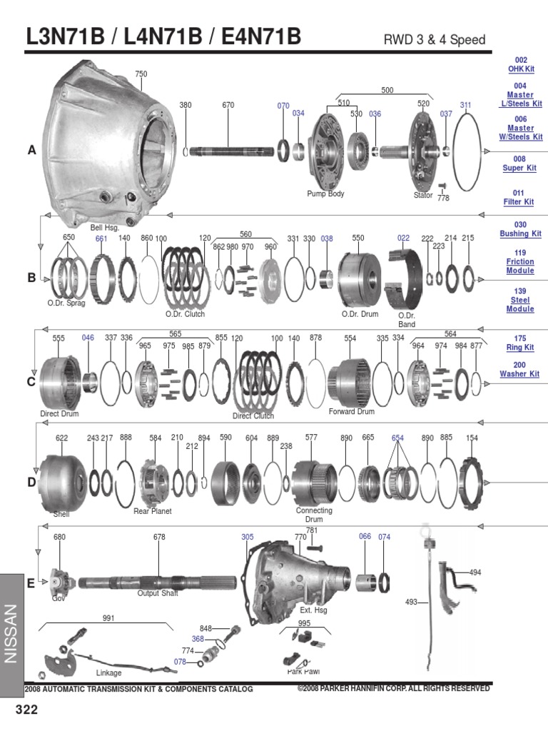 3N71B _ 4N71B (N4A-EL) (1) | PDF | Transmission (Mechanics) | Clutch