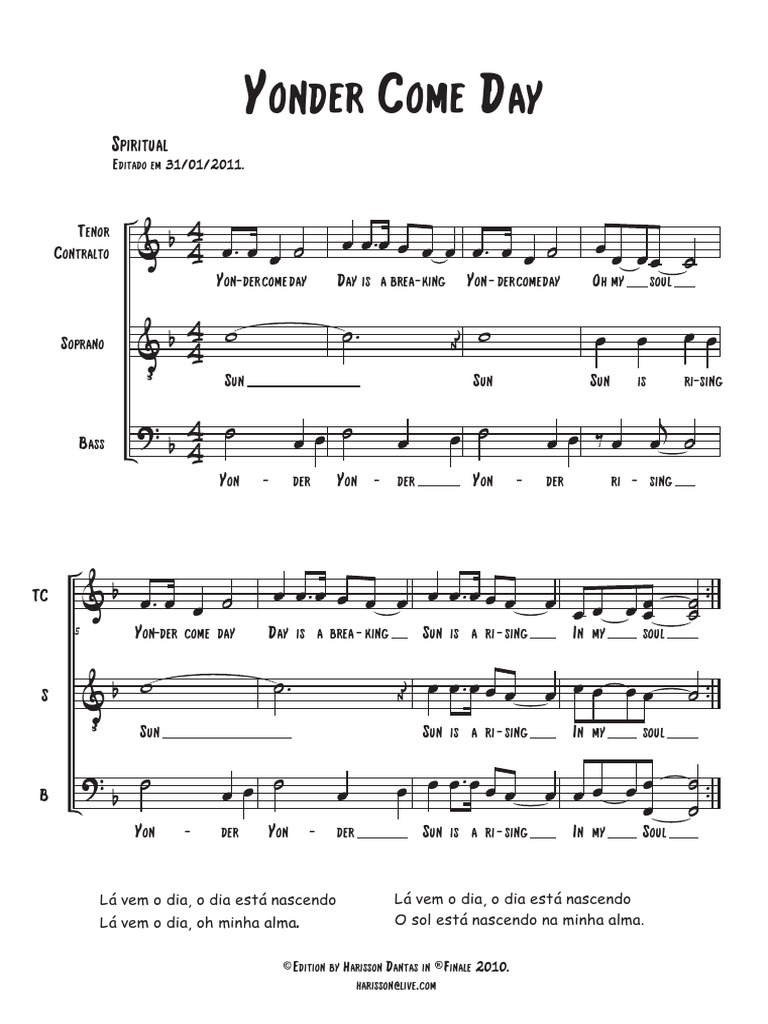 Yonder Come Day | PDF