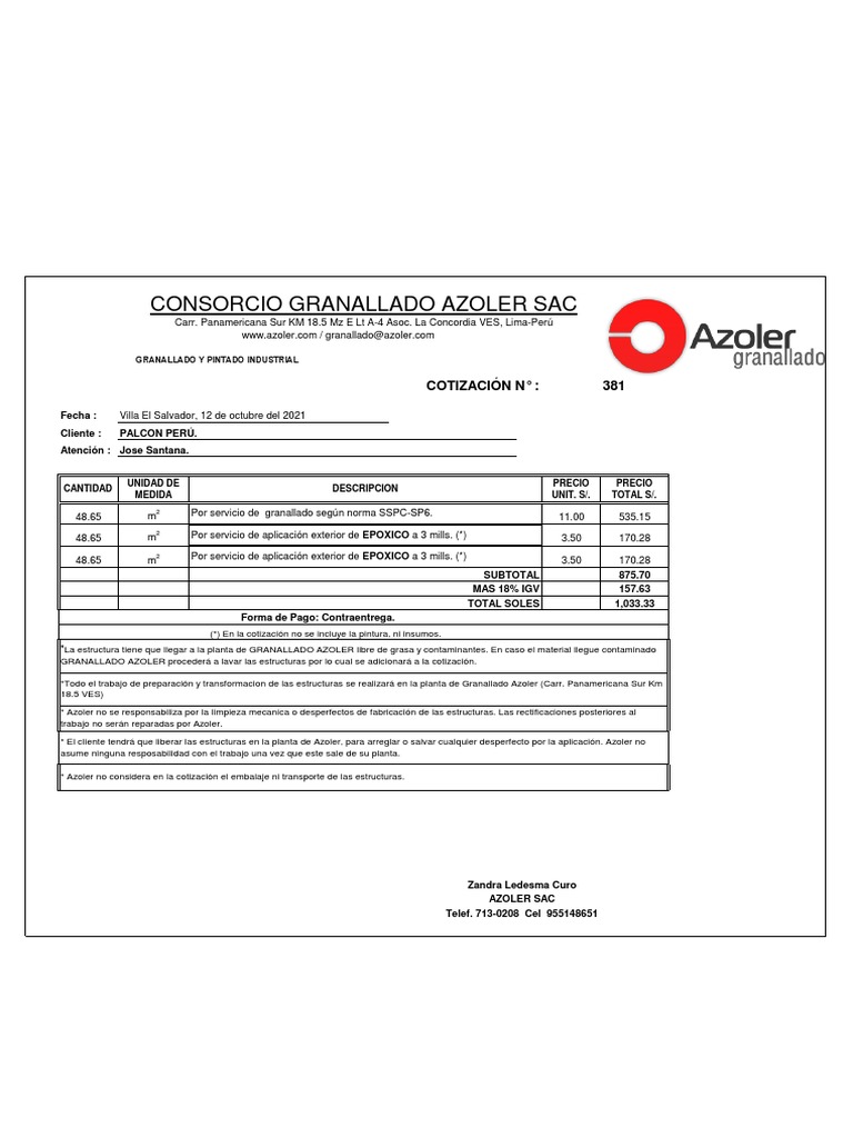 381 Palconperu | PDF | Sector secundario de la economía | Procesos ...