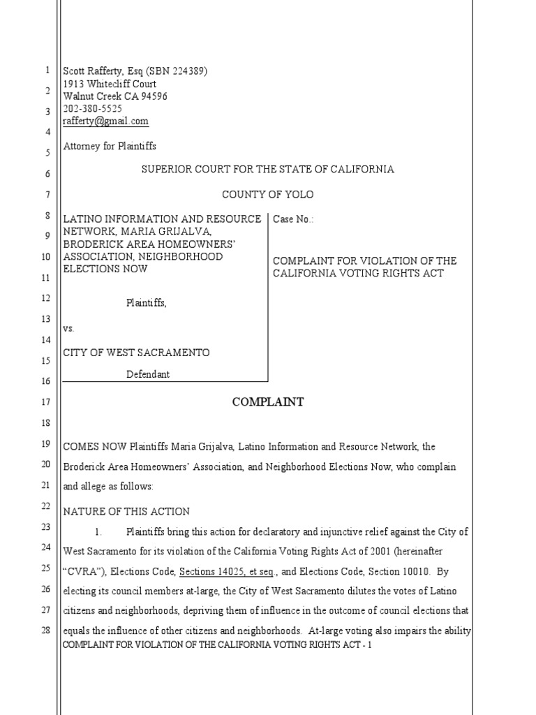 Latino Information and Resource Network, Et Al. v. City of West ...