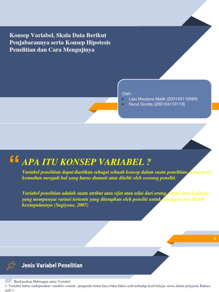 Kel.3 - Konsep Variabel Dan Skala Data | PDF | Karier & Perkembangan ...