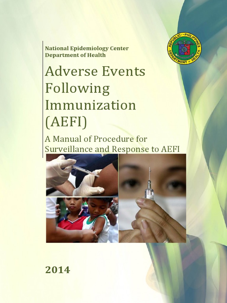 Adverse Event Following Immunization (AEFI) Manual of Procedures, 2014 ...