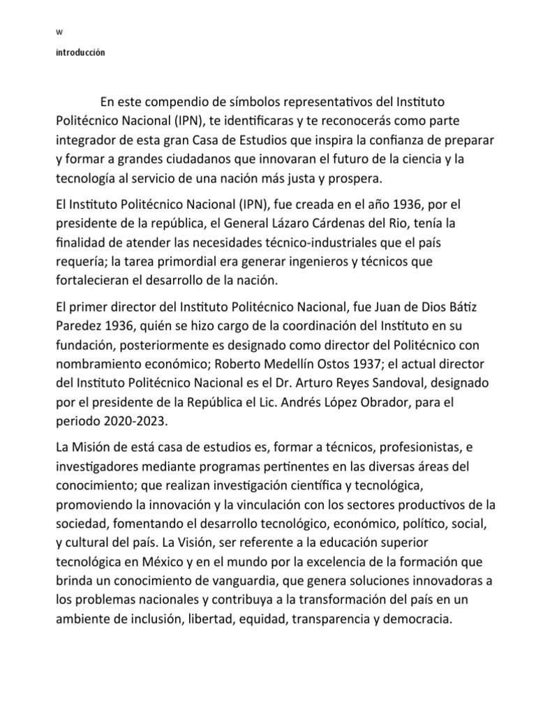 Símbolos del IPN: Historia y Significado | PDF