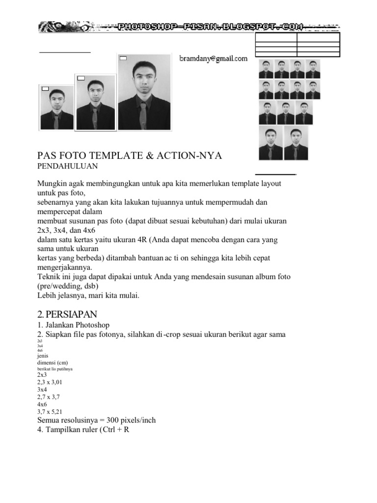 Pas Foto Template | PDF