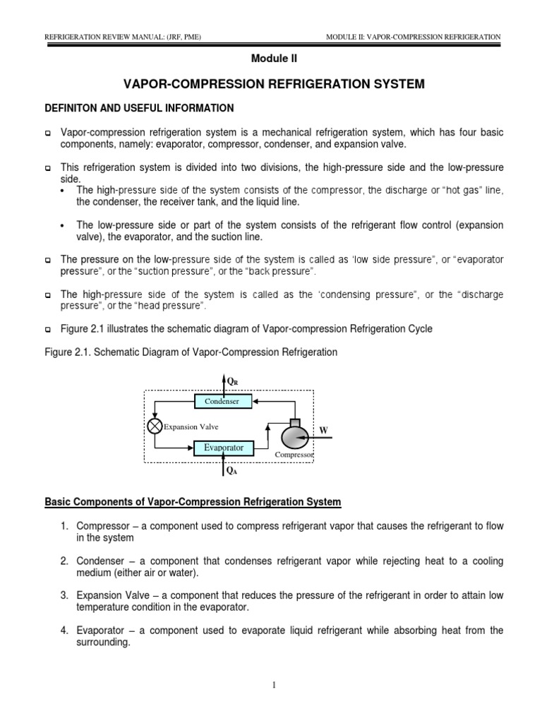 Module 2 (Refrigeration Lecture Manual) | PDF | Pump | Energy Technology