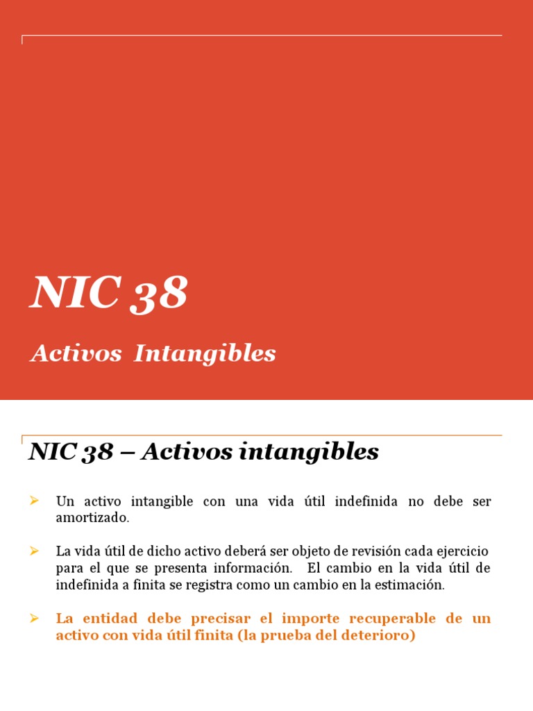 Nic 38 | PDF | Activo intangible | Impuesto sobre la renta