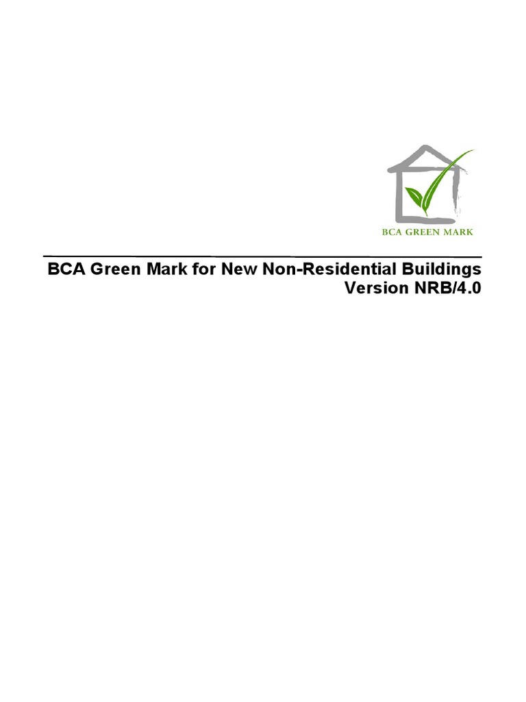 BCA Green Mark For New Non-Residential Buildings | PDF | Air ...