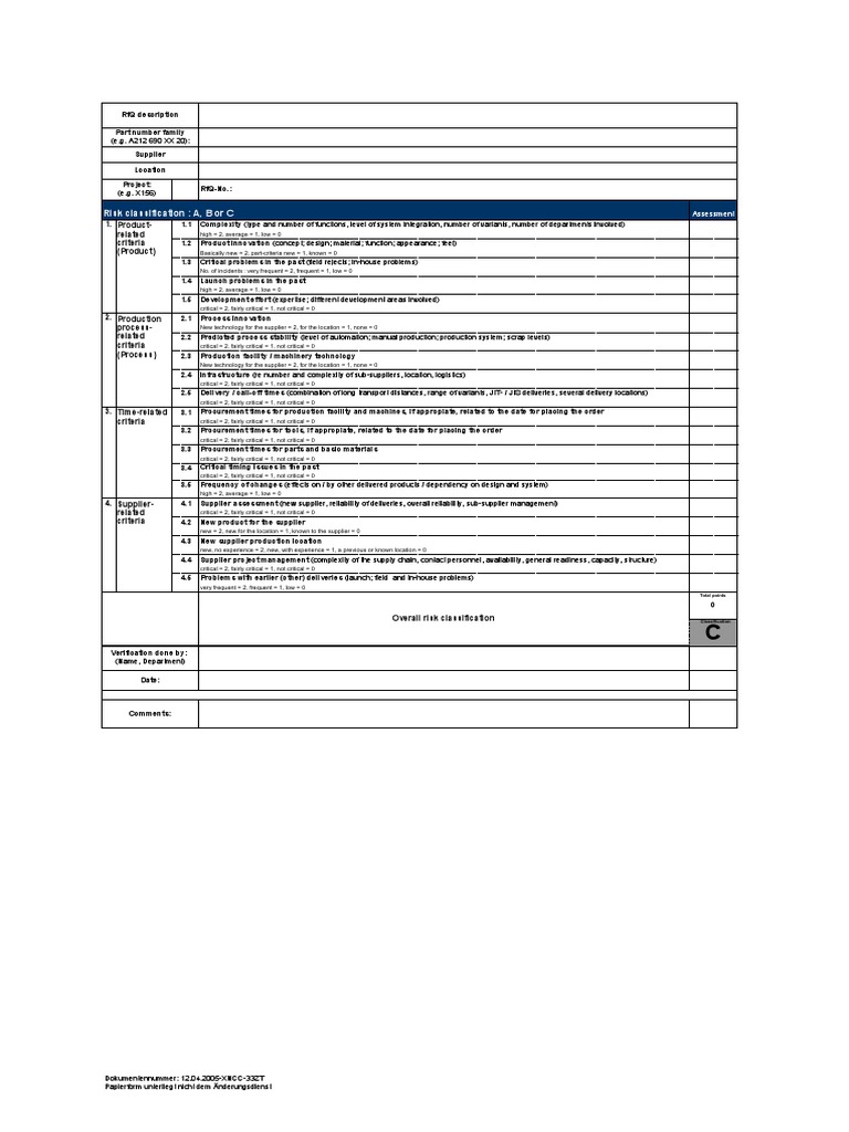 ABC Risk Classification | PDF | Procurement | Reliability Engineering