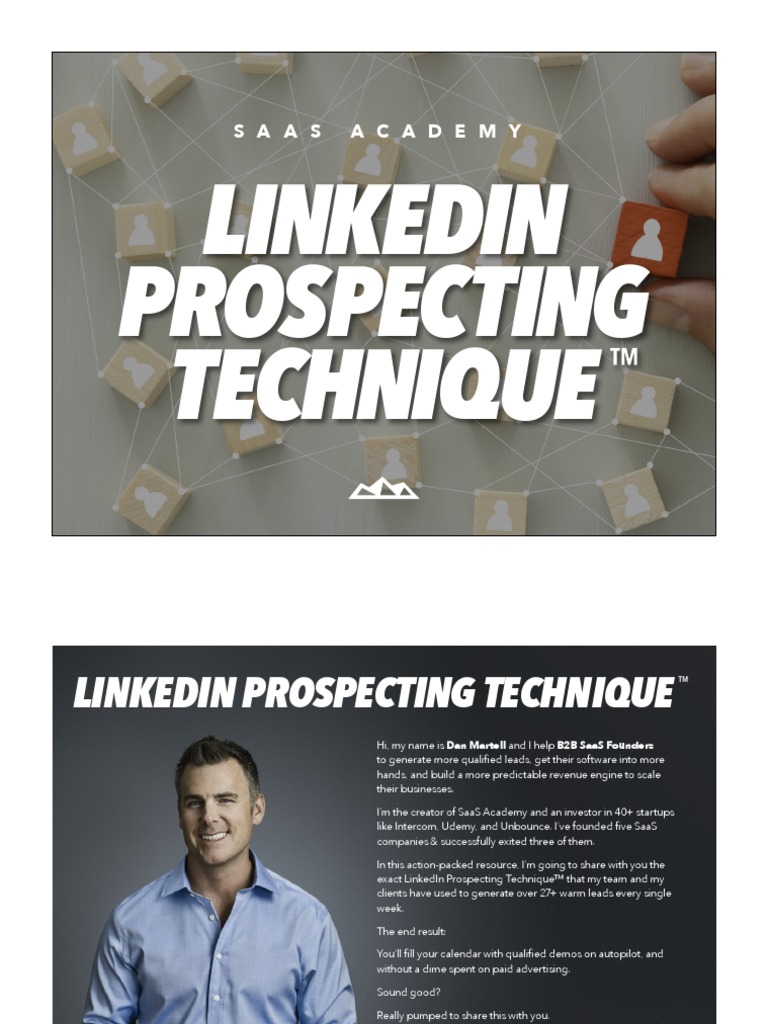 LinkedIn Prospecting Technique™ | PDF | Linked In | Software As A Service